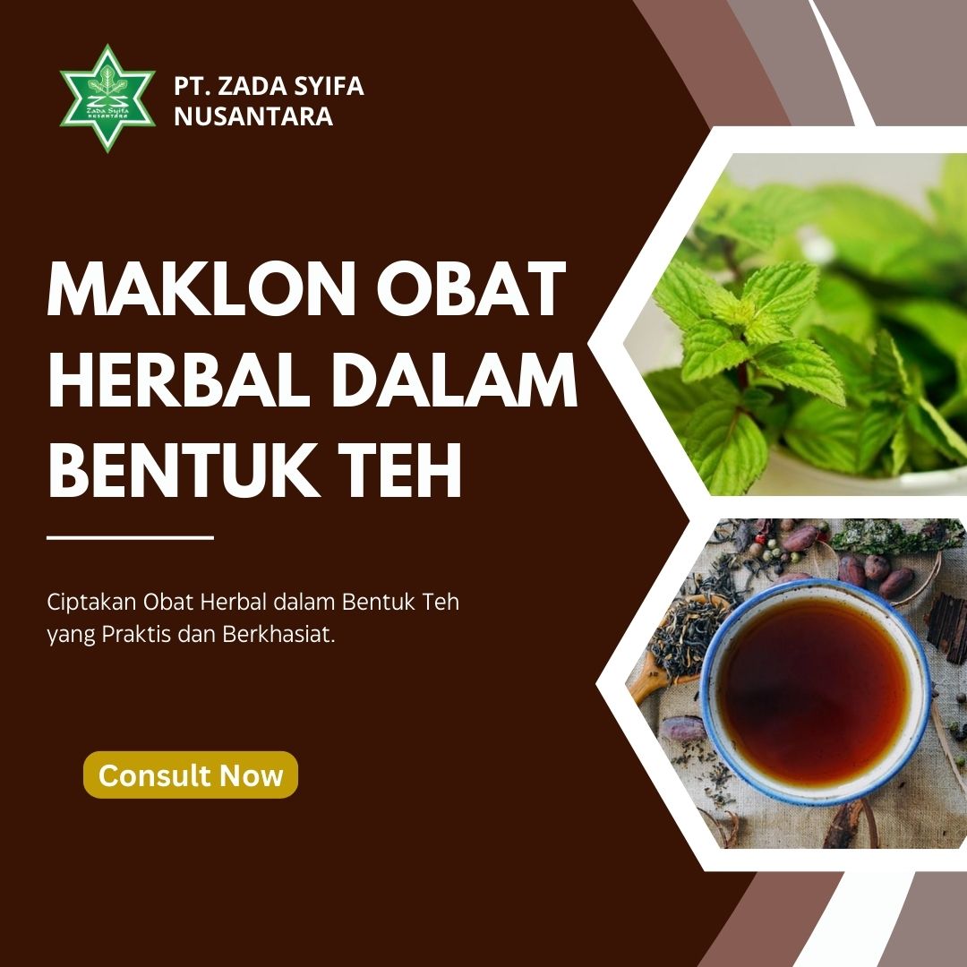 Maklon Obat Herbal dalam Bentuk Teh - JASA MAKLON